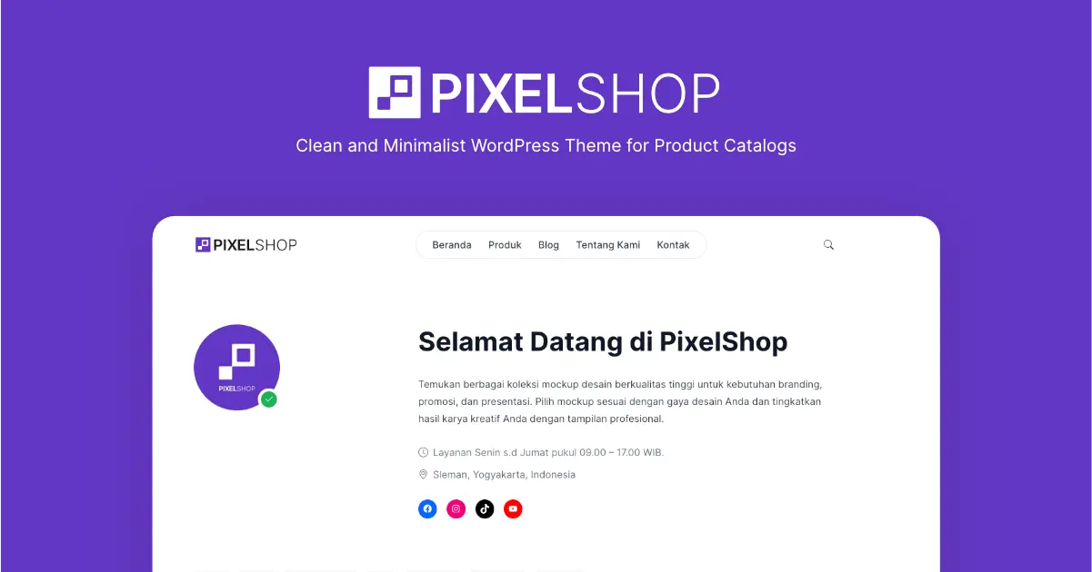 PixelShop - Tema Katalog & Toko Online WordPress